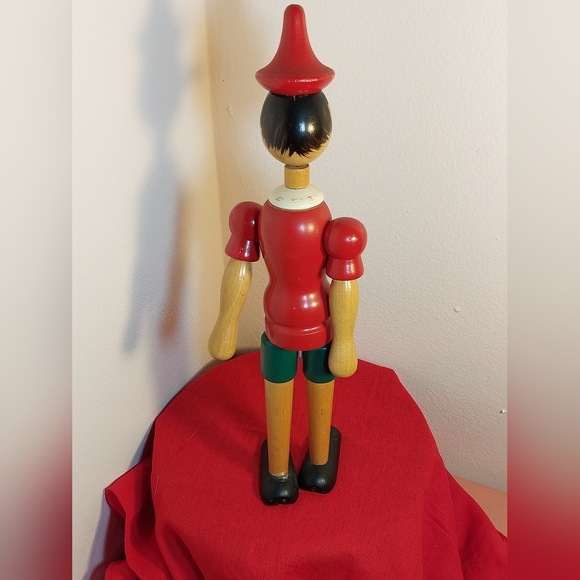Handmade | Accents | Vintage Wooden Pinocchio Handpainted Articulated ...